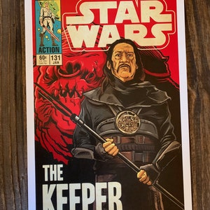 11x17 Star Wars Mandalorian Danny Trejo “rancor Keeper” Book of Boba ...