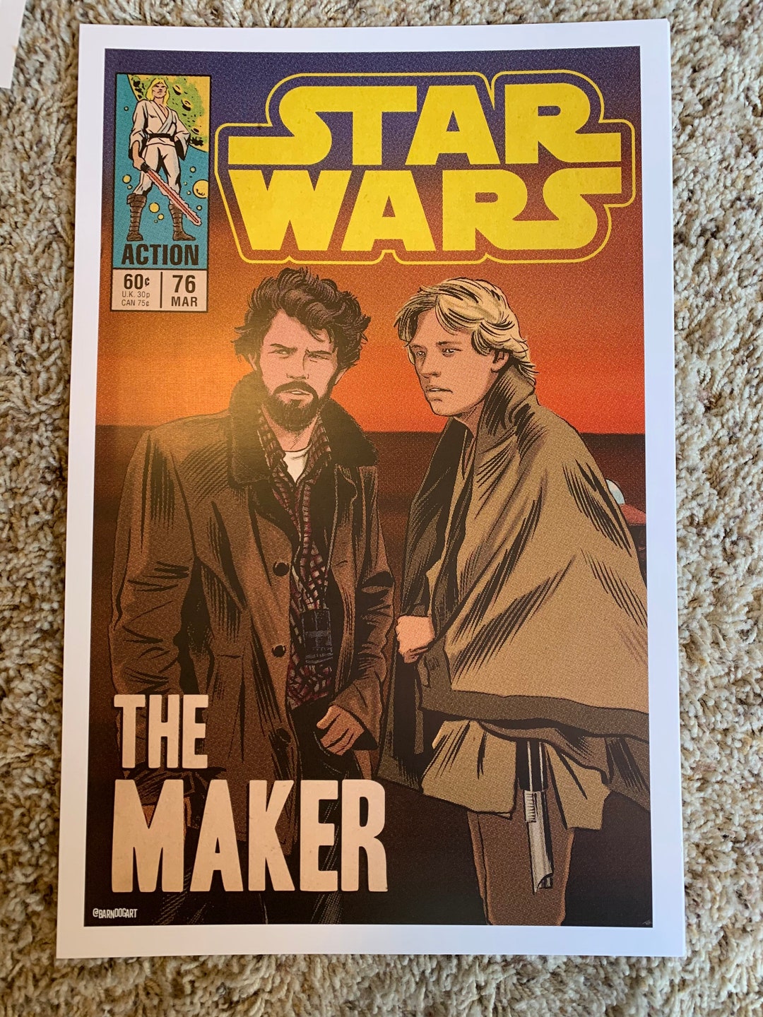 11x17 Star Wars the Maker George Lucas - New Hope Luke Skywalker Mark ...