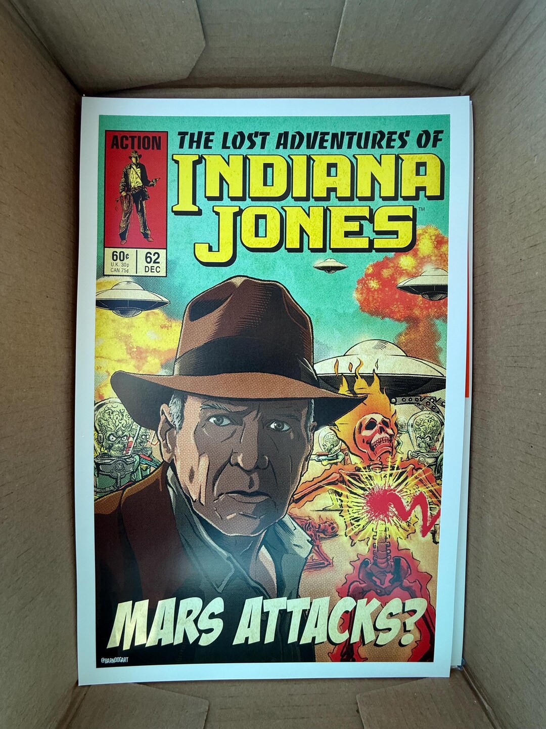Vintage Marvel Further Adventures of Indiana Jones Style Comic Cover ...