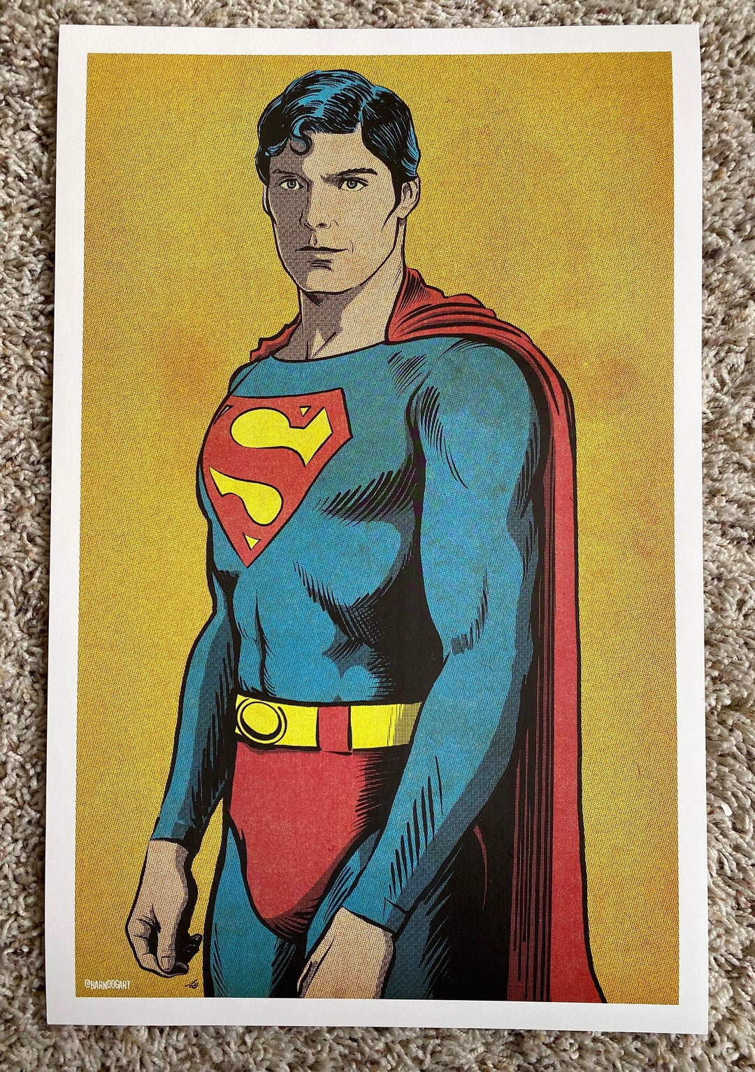 11x17 Superman Poster Cover Christopher Reeve Man of Steel - Etsy