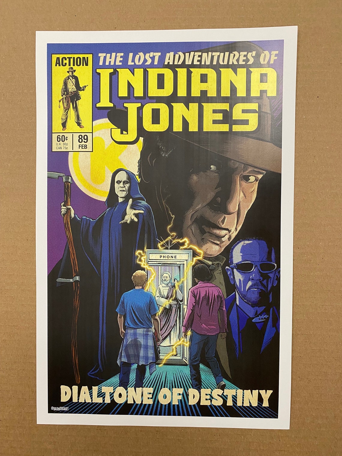 11x17 Crossover Vintage Marvel Further Adventures Style Indiana Jones ...