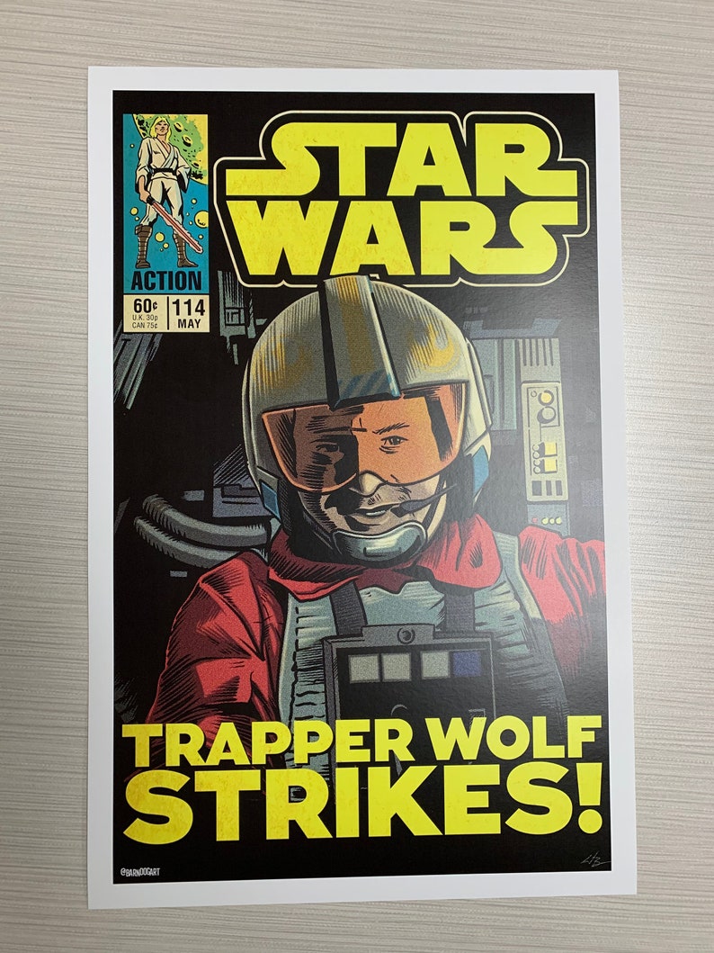 11x17 Star Wars Mandalorian Trapper Wolf Dave Filoni VINTAGE Comic ...