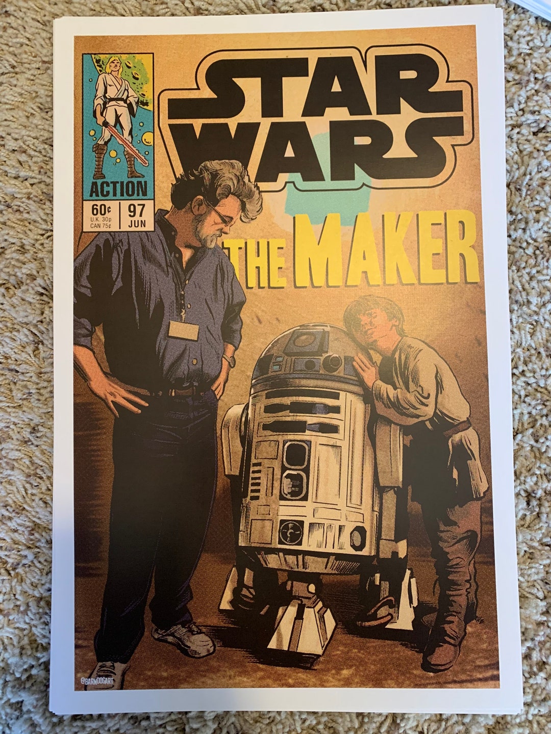 11x17 Star Wars the Maker George Lucas - Phantom Menace Anakin ...