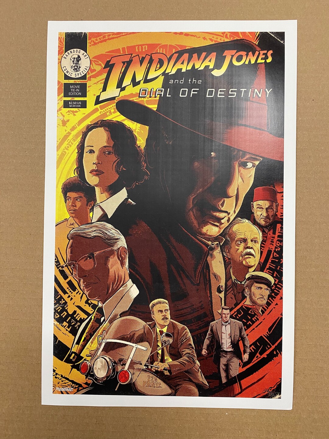 11x17 Dark Horse Style Indiana Jones and the Dial of Destiny Movie Tie ...