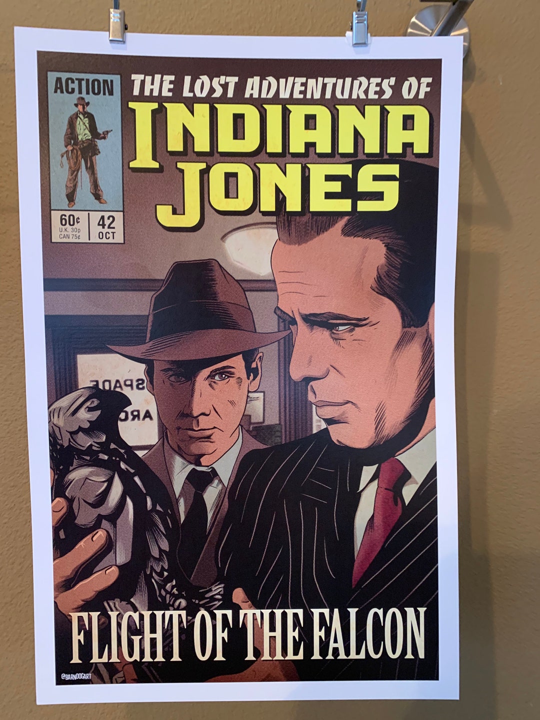 11x17 Bogart Sam Spade Maltese Falcon Crossover Vintage Marvel Further ...