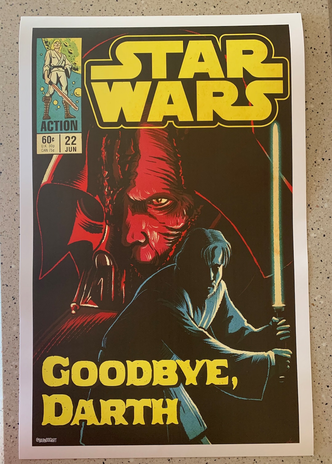 11x17 Star Wars Obi Wan Kenobi Vader Goodbye Darth VINTAGE Comic Cover ...