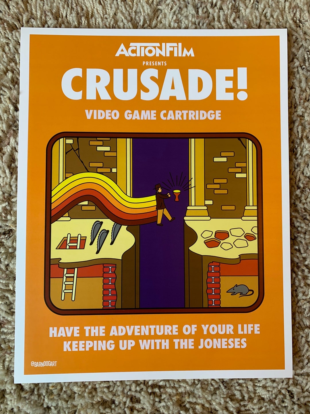 Pitfall Atari Game inspired Indiana Jones Crusade last crusade ...