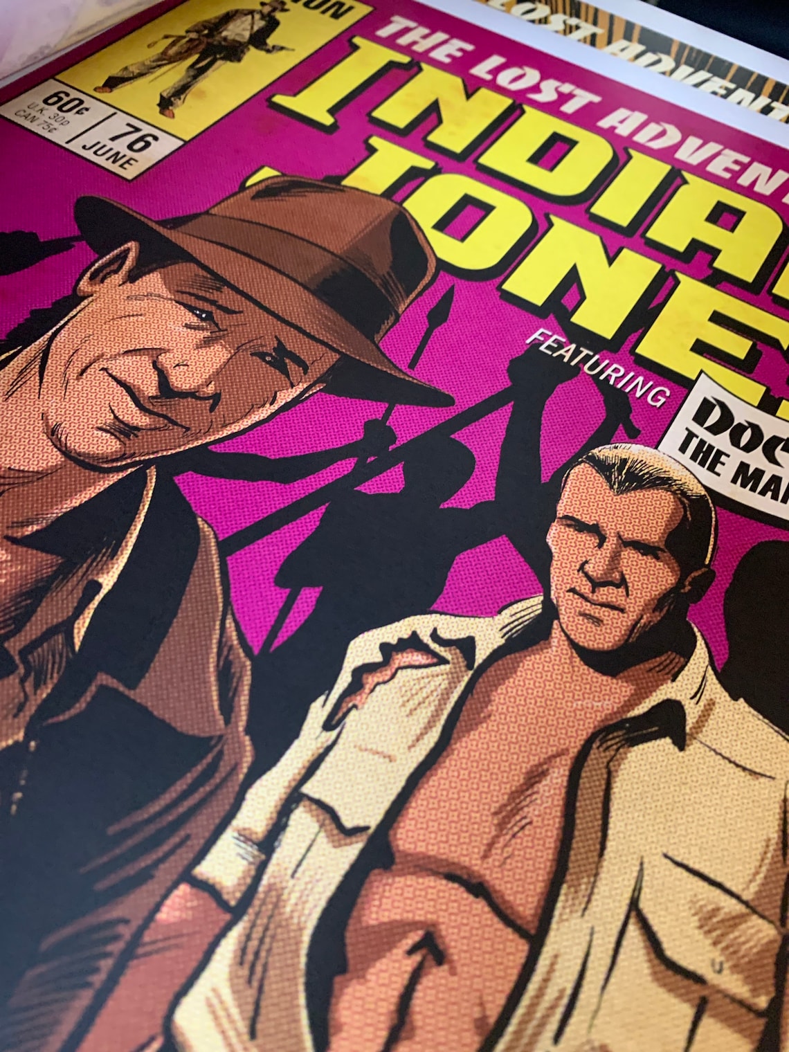 Vintage Indiana Jones Comic Cover Art Tribute Featuring Doc - Etsy