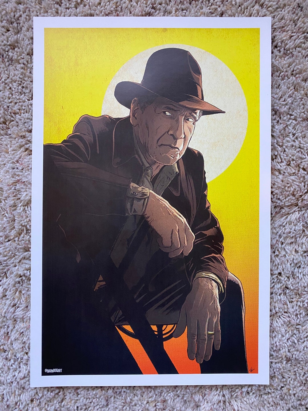 Indiana Jones Sunset Indy 5 Destiny Retro Style Art 11x17 Print on ...