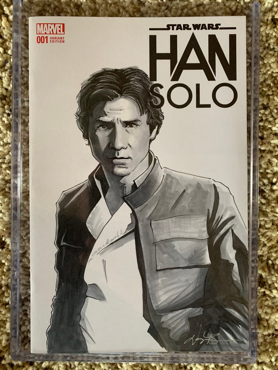 Star Wars Han Solo Comic original Illustration by Wayne | Etsy