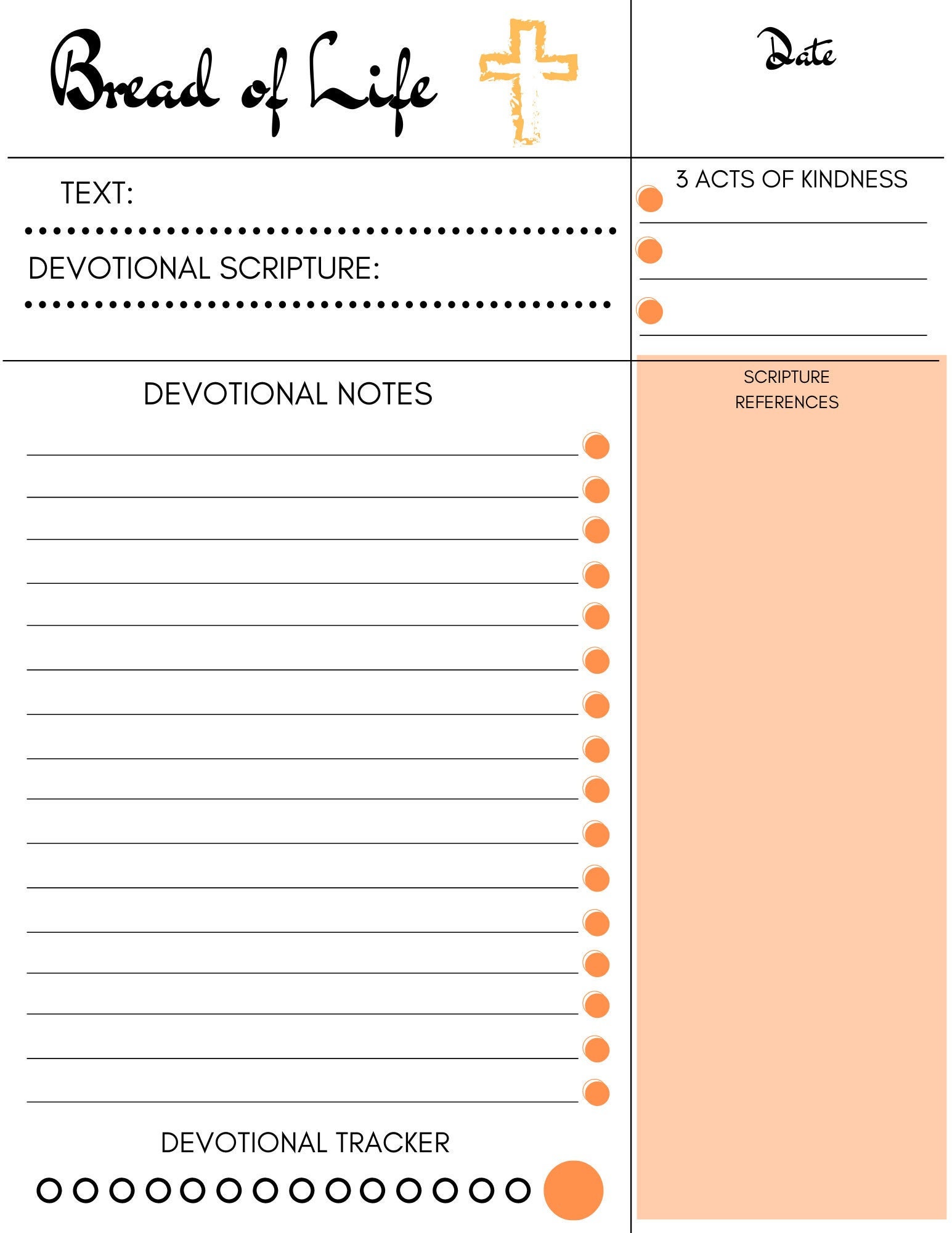 EDITABLE: Faith Journal Devotion Notes Sermon Notes 8.5x11 - Etsy