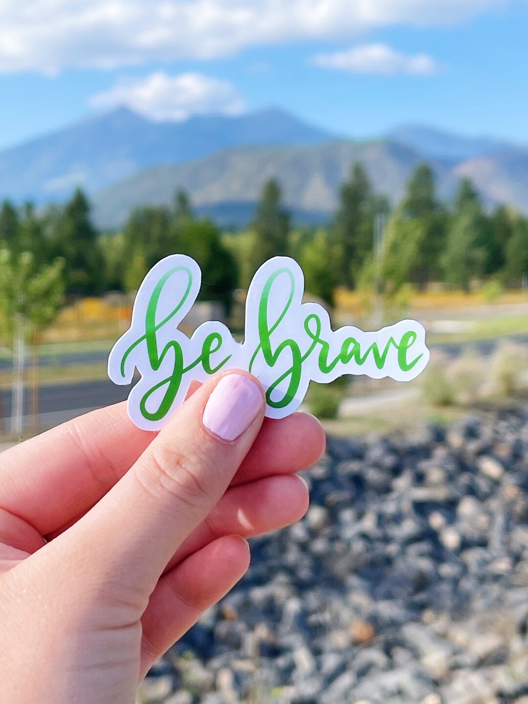 Be Brave Sticker - Inspirational Water Resistant Decal - Aesthetic ...