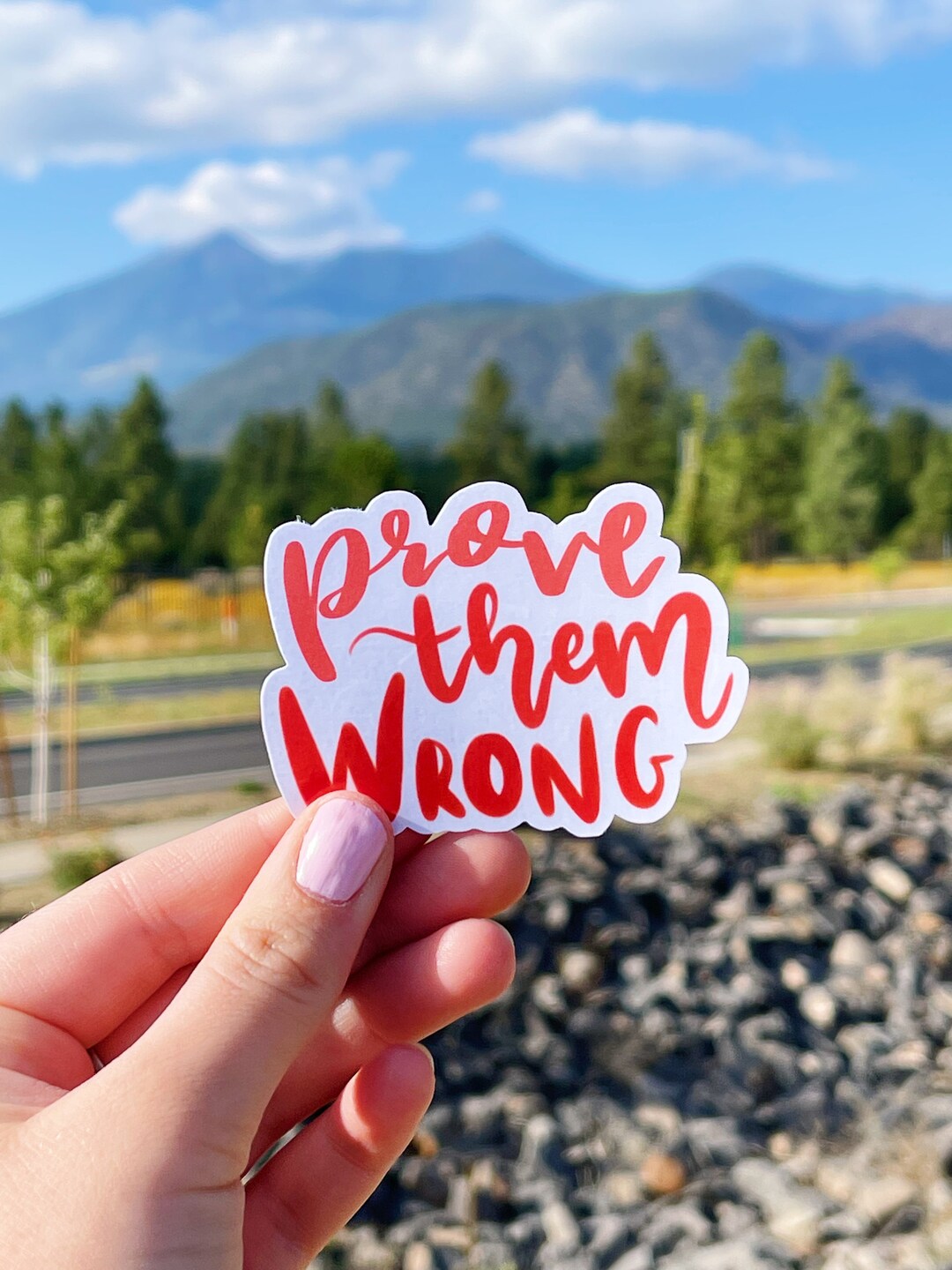 Prove Them Wrong Sticker - Glossy Water Resistant Laminated Decal - Etsy