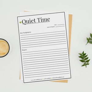 Quiet Time Prayer Journal Printable 8.5x11 Instant Download - Etsy