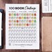 100 Book Challenge Reading Tracker Reading Challenge for Kids | Etsy