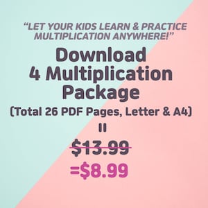 Multiplication Memorization Set Learning Multiplication Table Activity ...