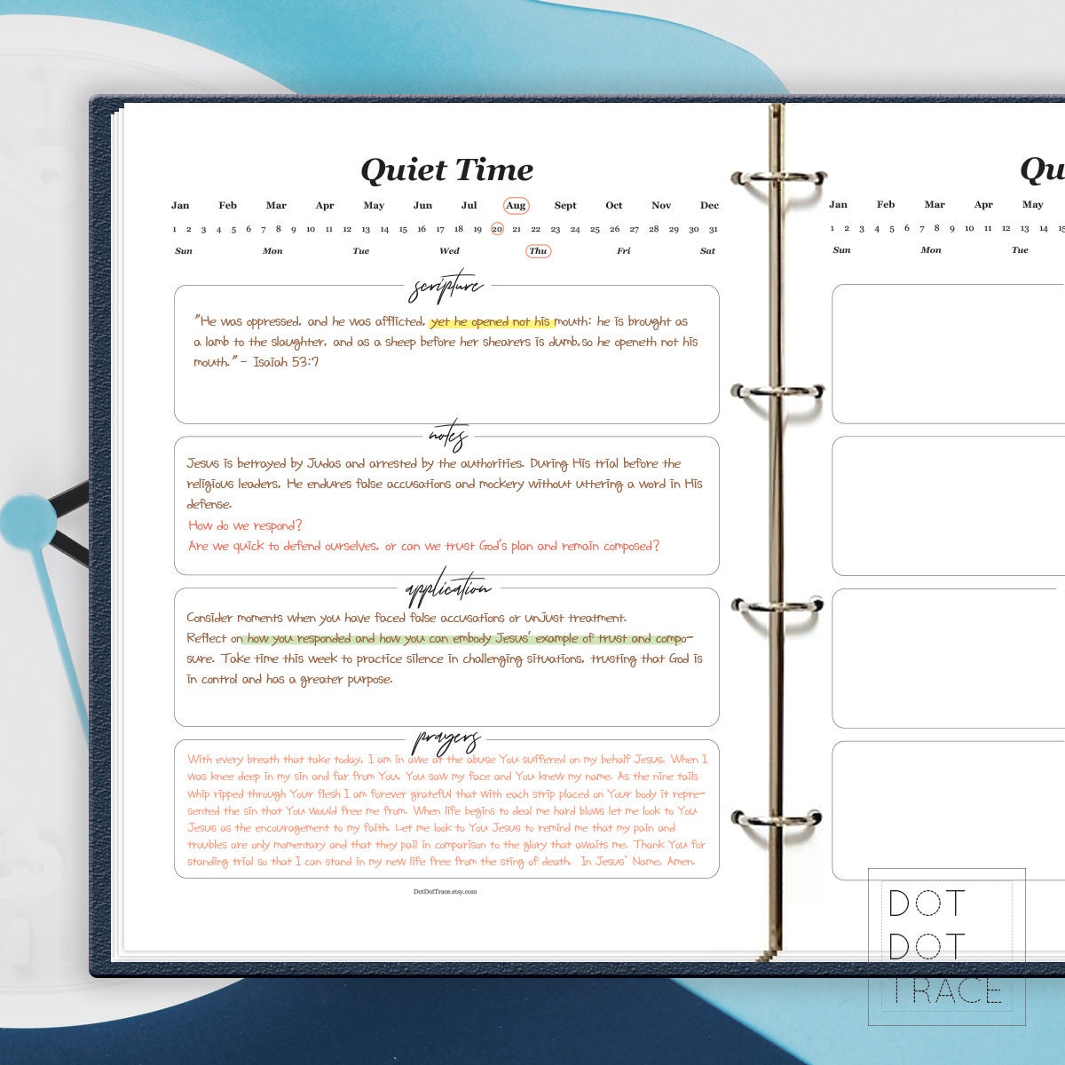 Printable Quiet Time Journal: Daily Devotionals & Scripture Study ...