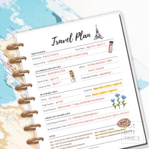 Printable Ultimate Travel Planner [happy Planner Classic] One-page ...