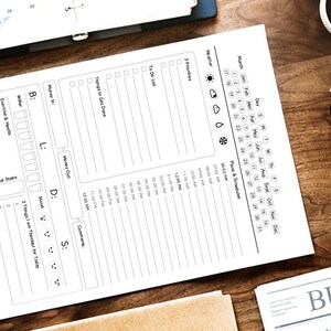 Printable Daily Planner Day Planner Work Planner Daily Planner Letter ...