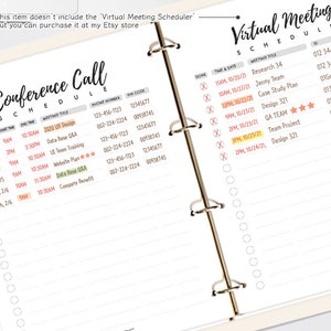 Printable Conference Call Schedule Template Conference Call Log ...