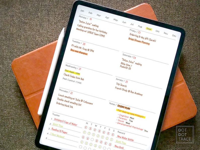 Printable Weekly Planner Minimal Design Daily Planner 7 Day - Etsy