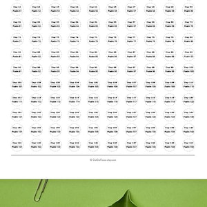 150 Days in the Psalms Bible Reading Log Writing Psalms Tracker 150 Day ...