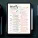 Printable Weekly Vision & Goals the Focused Week Planner Weekly Goal ...