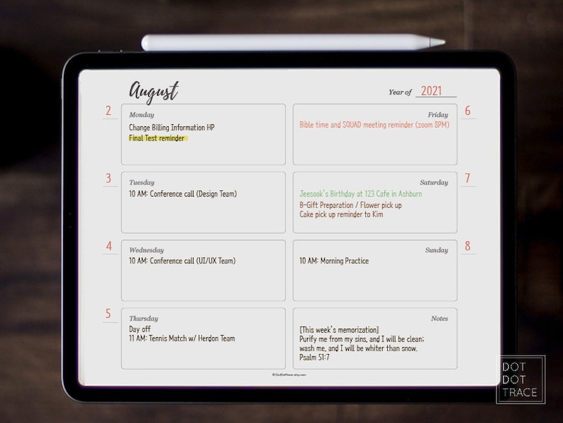 Printable Horizontal 12 Month Planner Monthly Planner Work - Etsy