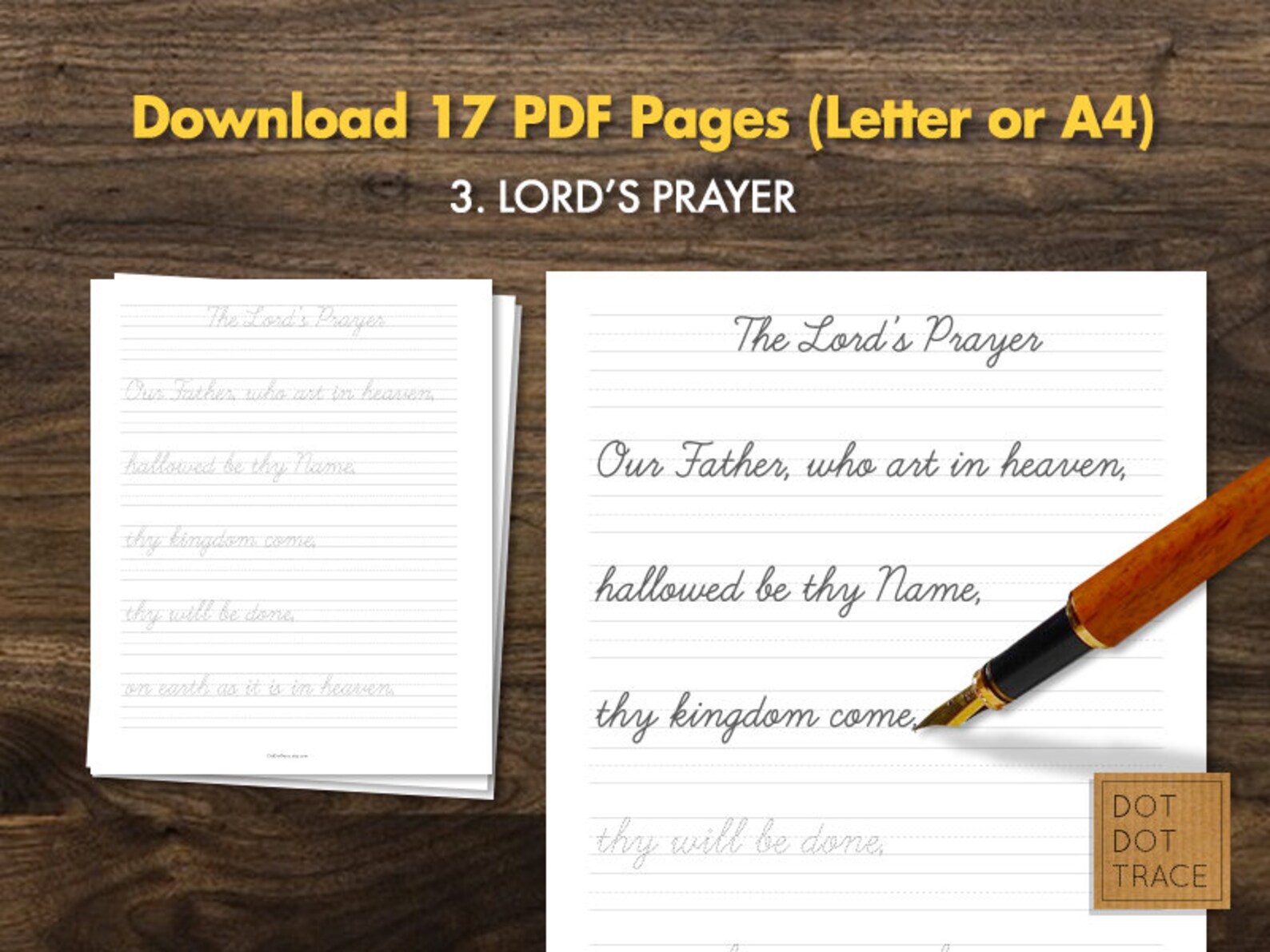 Printable Biblical Cursive Writing Practice Book (PDF) - Etsy