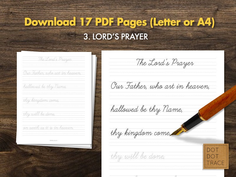 Printable Biblical Cursive Writing Practice Book for Kids and - Etsy