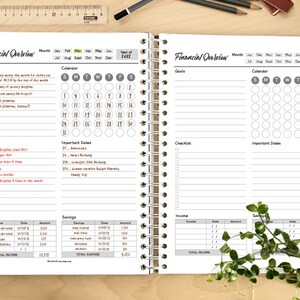 Printable Monthly Financial Overview: Budget Planner (JPG Digital ...