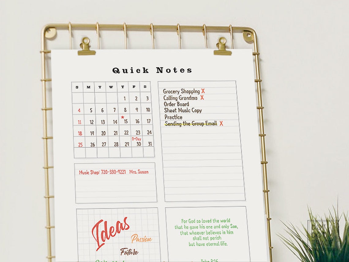 Printable Quick Notes Templates Essential Quick Notes Template - Etsy