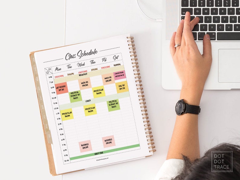Horaire de classe imprimable lunsam Planificateur | Etsy
