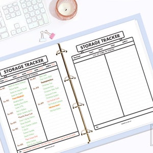 Printable Storage Tracker List Moving Tracker Storage Box List of Boxes ...