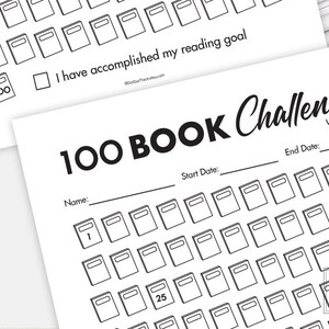 100 Book Challenge Reading Tracker Reading Challenge for Kids Goodnotes ...