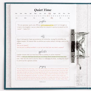 Printable Quiet Time Journal: Daily Devotionals & Scripture (PDF) - Etsy