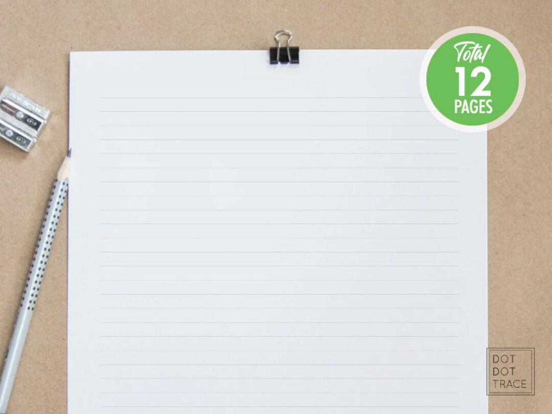 Printable Planner Essential Insert Packet Ruled Paper Dotted Paper ...