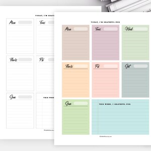 Printable Gratitude Journals Digital Daily Gratitude Journal Daily ...