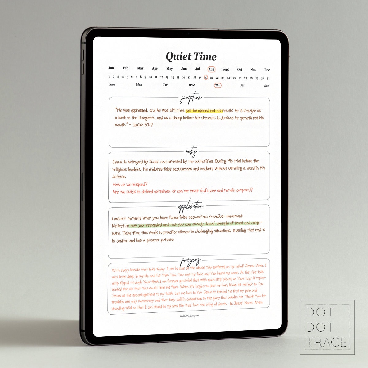 Printable Quiet Time Journal: Daily Devotionals & Scripture Study ...