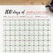 Printable 100 Days of Challenge 100 Day Goal Planner 100 Days of Habit ...