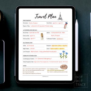 Printable Ultimate Travel Planner [happy Planner Classic] One-page ...