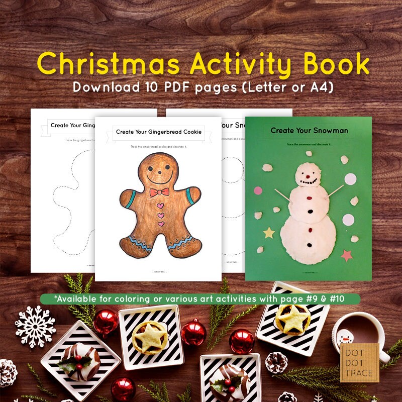 Printable Christmas Activity Book Printable Christmas Worksheets for ...