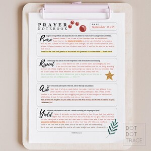 Printable Happy Planner Classic Prayer Notebook Guided Prayer Journal ...
