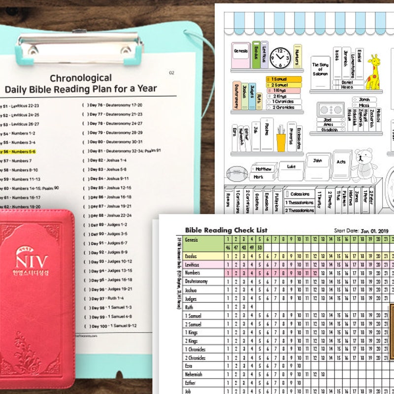 Bible Reading Color Chart - Etsy