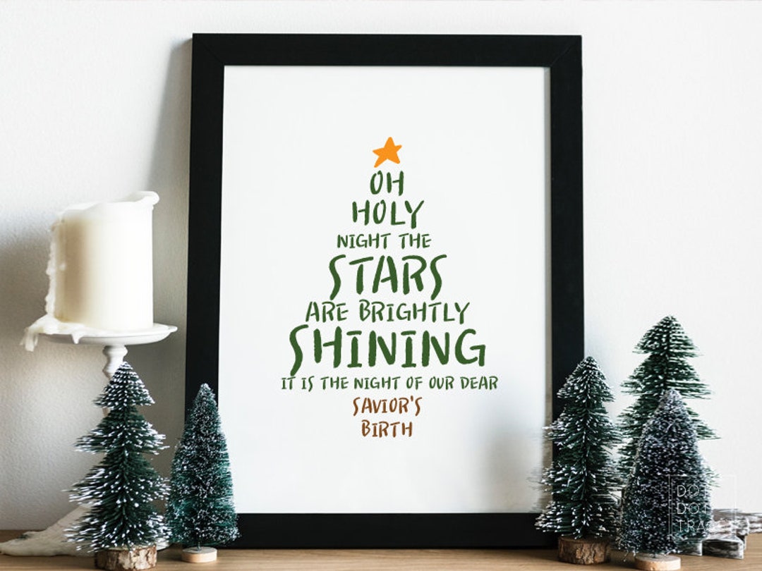Printable Christmas Tree Frame Christmas Christian Decoration Christmas ...