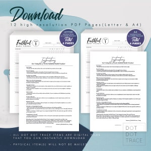 Printable 5 Week Faithful Habit Tracker Monthly Spiritual Growth ...