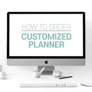 Printable Customized Planner Custom Planner Personalized Planner ...