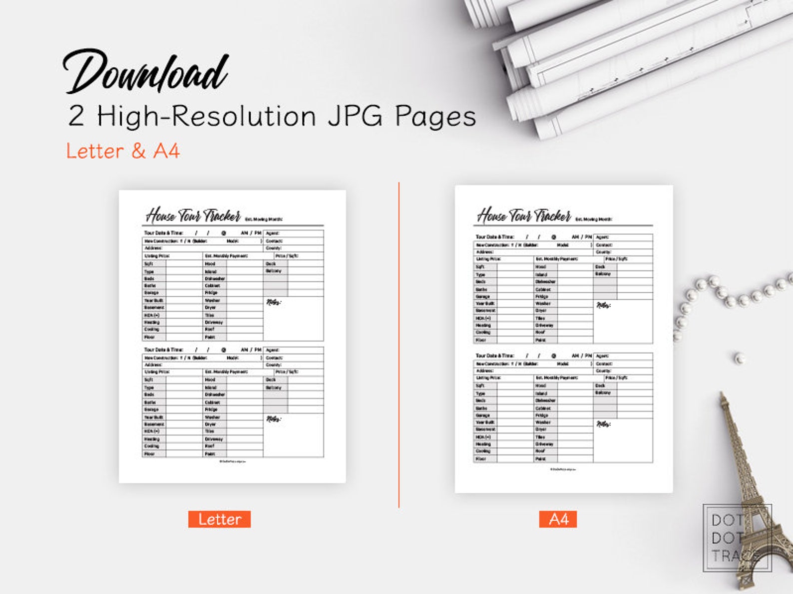 Printable House Tour Tracker Moving Planner Buying House Plan - Etsy