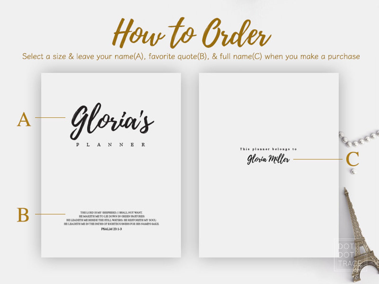 Printable Custom Planner Cover PDF Pages Customized Planner | Etsy