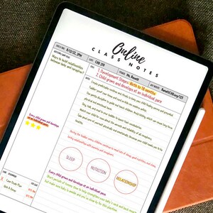 Printable 1page Online Class Notes Lecture Notes Class Note Templates ...